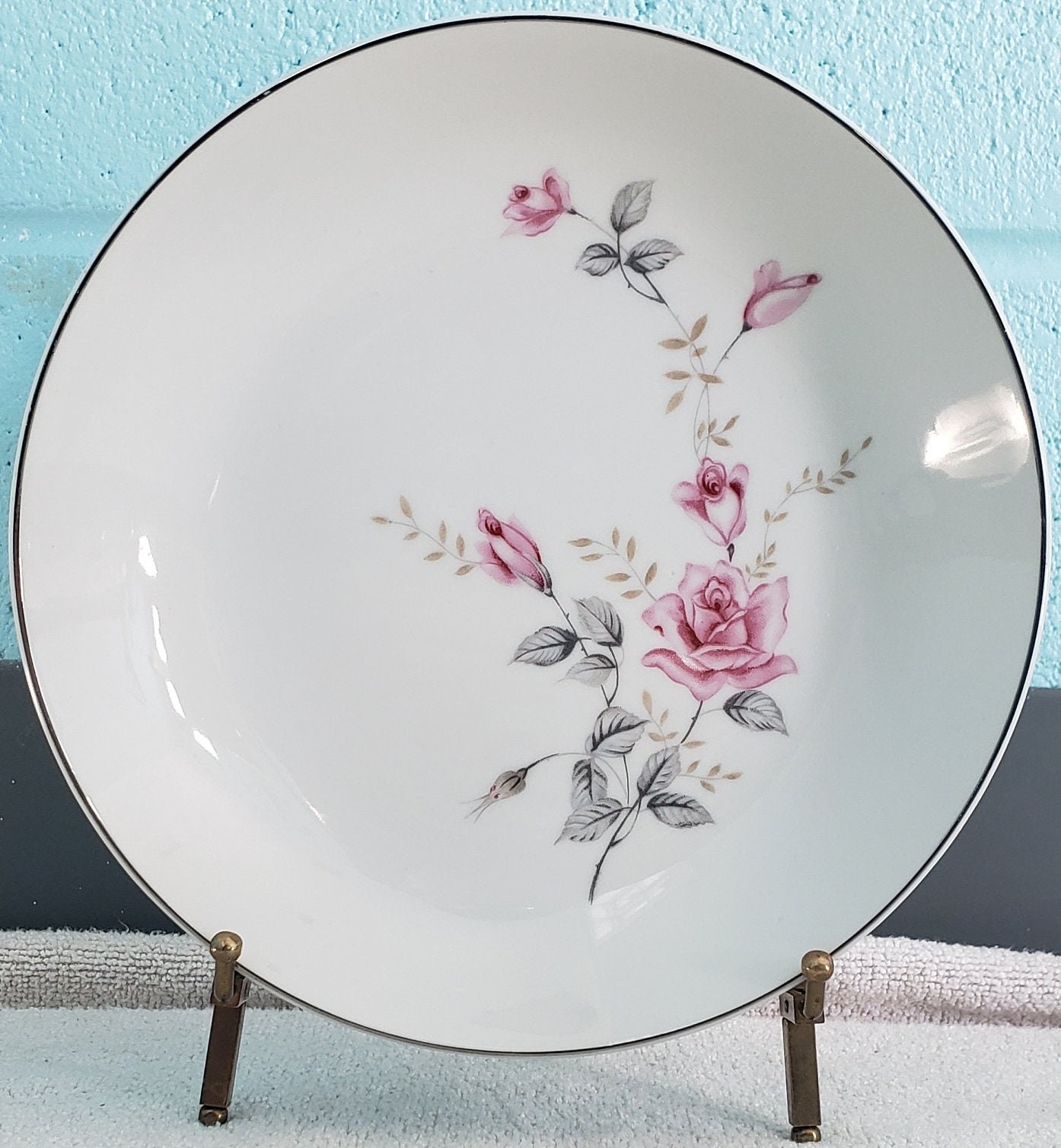 Castlecourt Rose Glow Chinaware Dinner/salad/desert Plate Set Made in ...