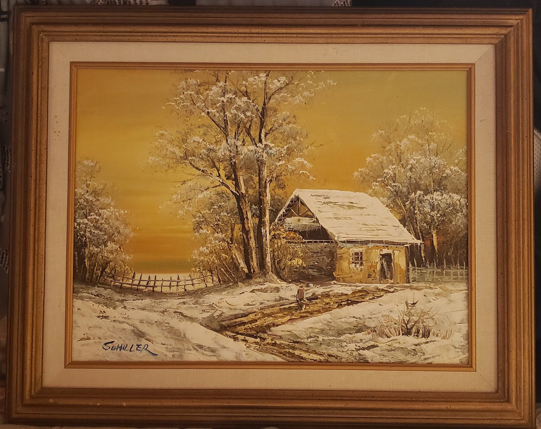 Schiller Hand Painted Original Numbered Oil Painting W/ Certification ...