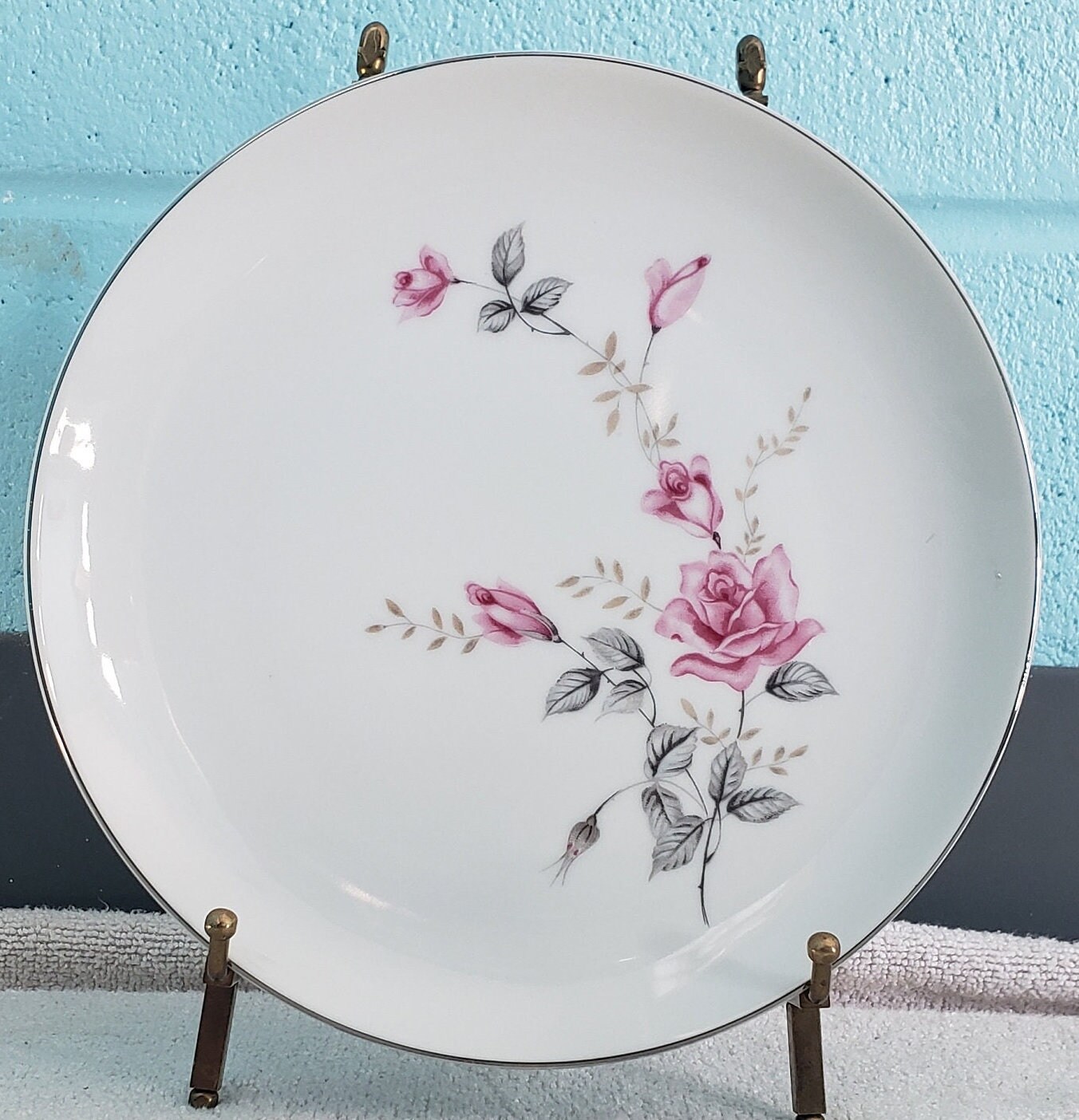 Castlecourt Rose Glow Chinaware Dinner/salad/desert Plate Set Made in ...