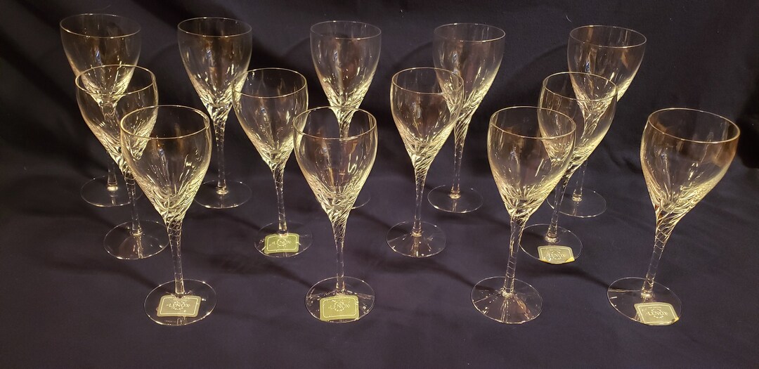 Lenox - Crystal Wine Glass 13-piece Stemware Set - Etsy