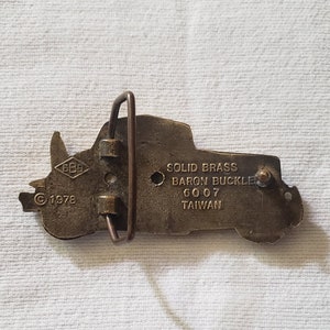 1978 Solid Brass Baron Belt Buckle Made in Taiwan (antique Car) - Etsy