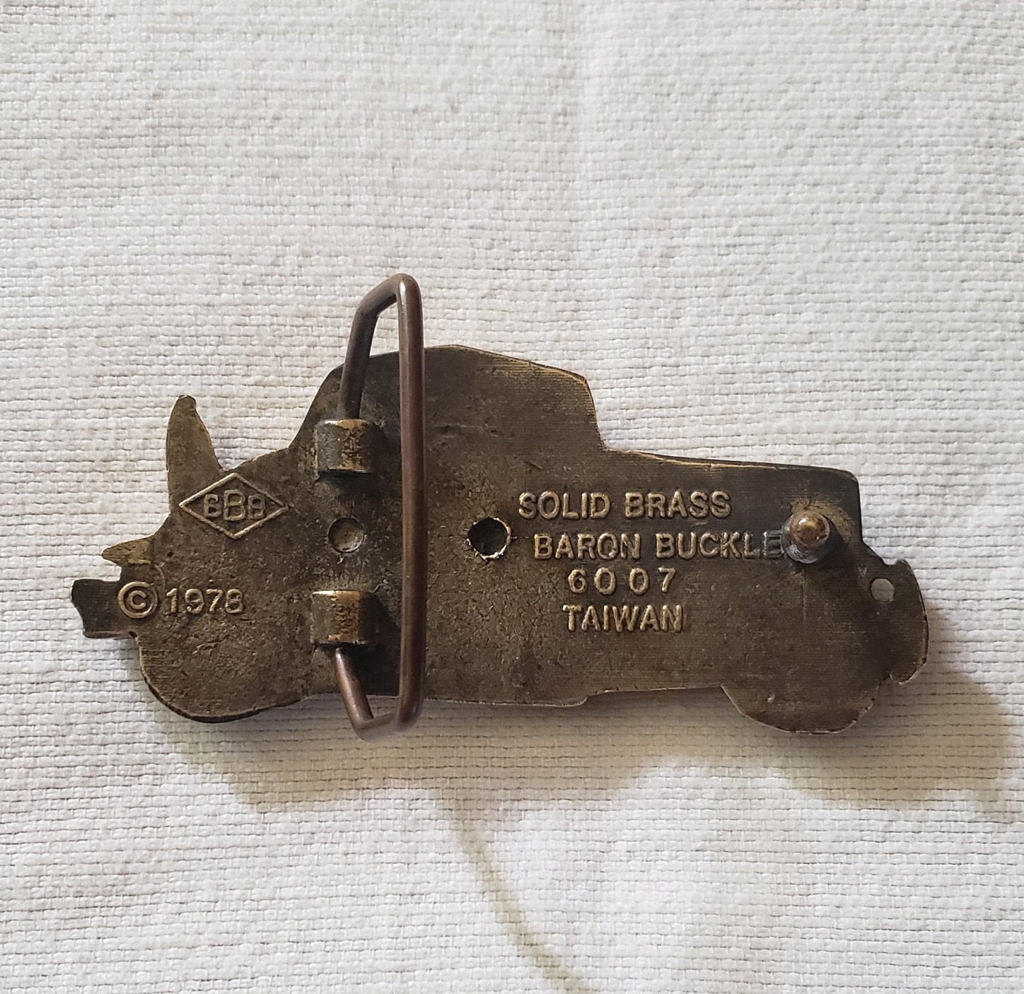 1978 Solid Brass Baron Belt Buckle Made in Taiwan (antique Car) - Etsy
