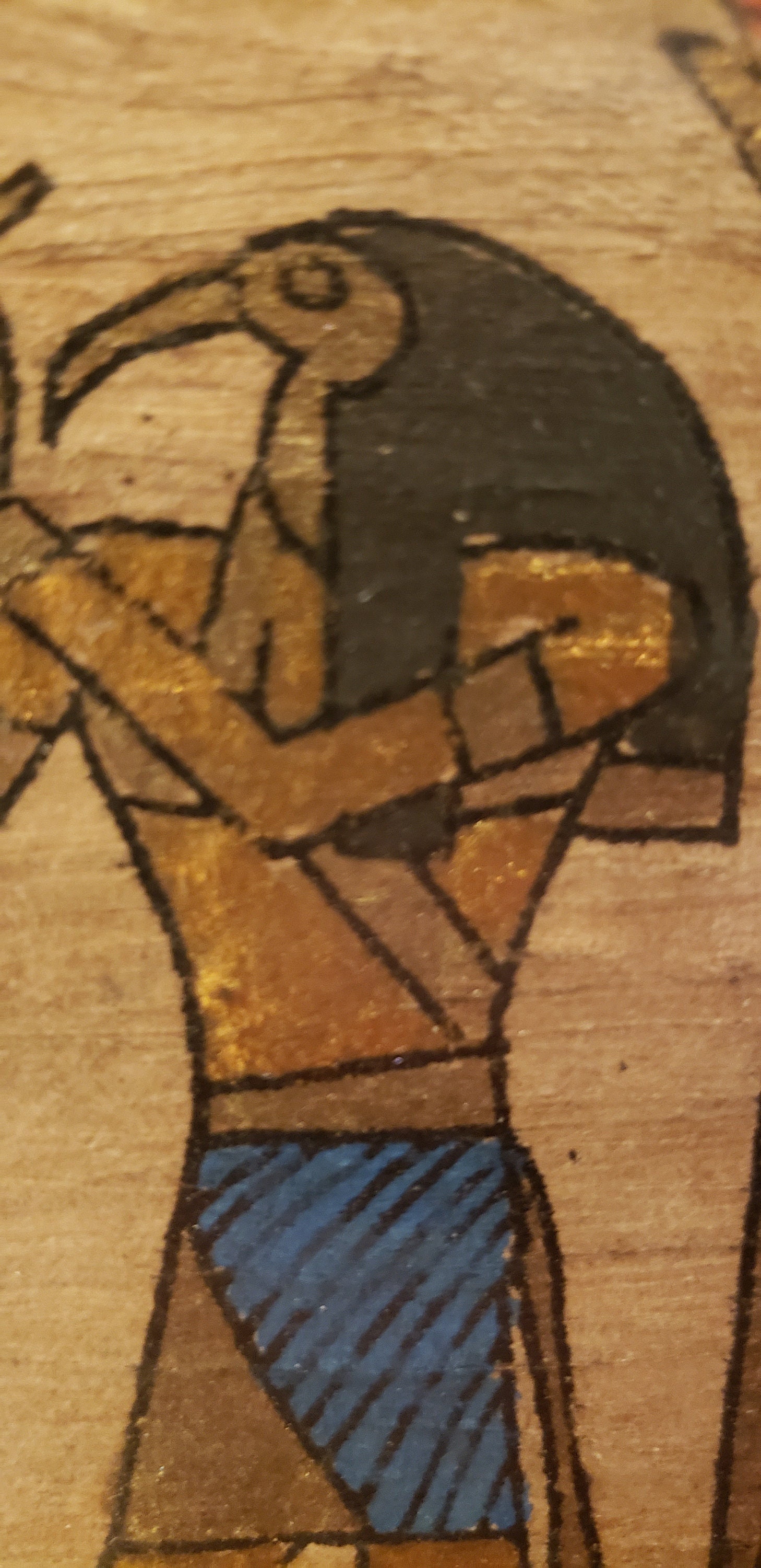 Authentic Hand Painted Egyptian Papyrus of Hieroglyphic Alphabet and ...