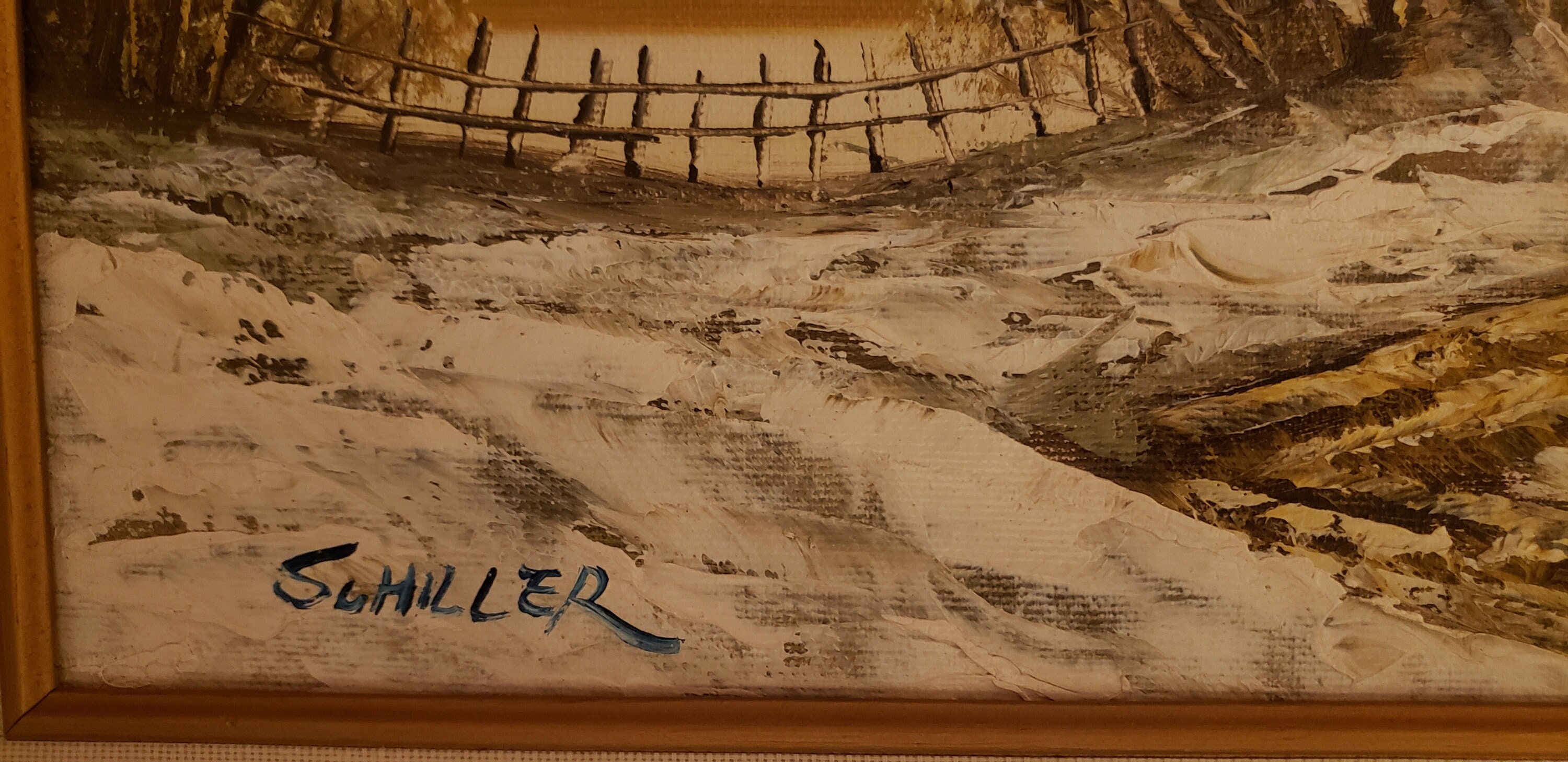 Schiller Hand Painted Original Numbered Oil Painting W/ Certification ...