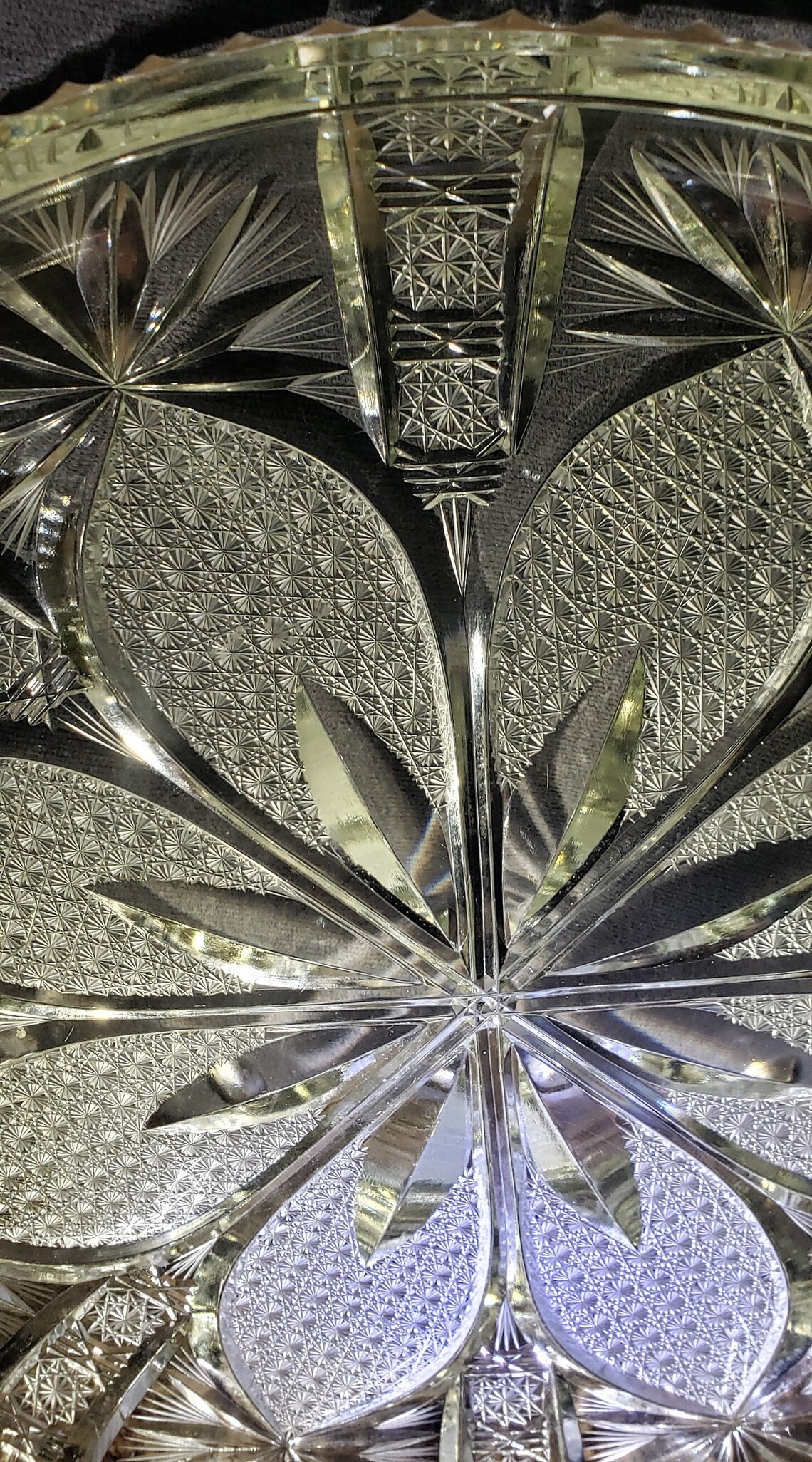 Lead Crystal Serving Platter - Etsy