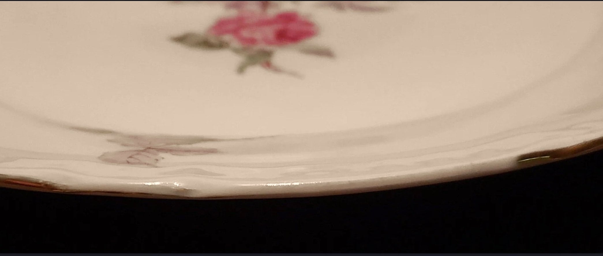 Fine Bohemian China Made in Czechoslovakia pink Rose Pattern Dinnerware ...