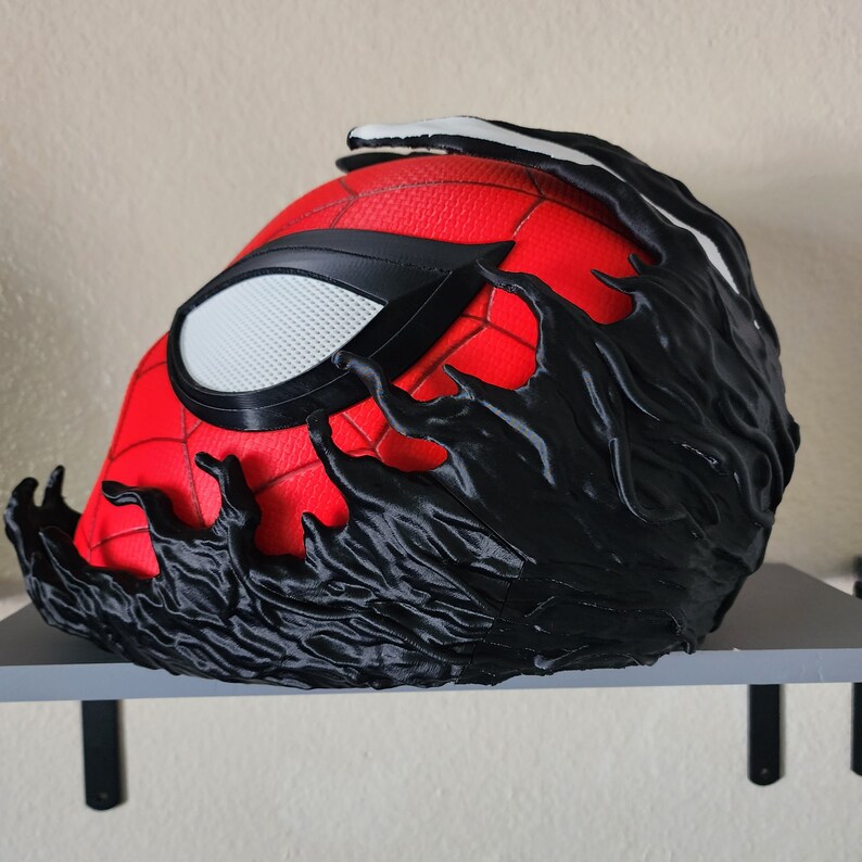 Spider-man Becoming Venom 3D Printed Helmet - Etsy