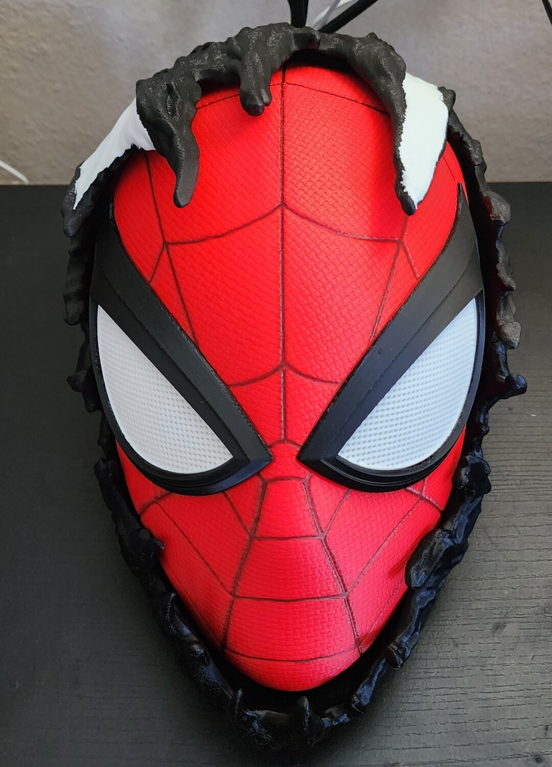 Spider-man Becoming Venom 3D Printed Helmet - Etsy