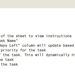 Task List Excel Spreadsheet Template - Etsy