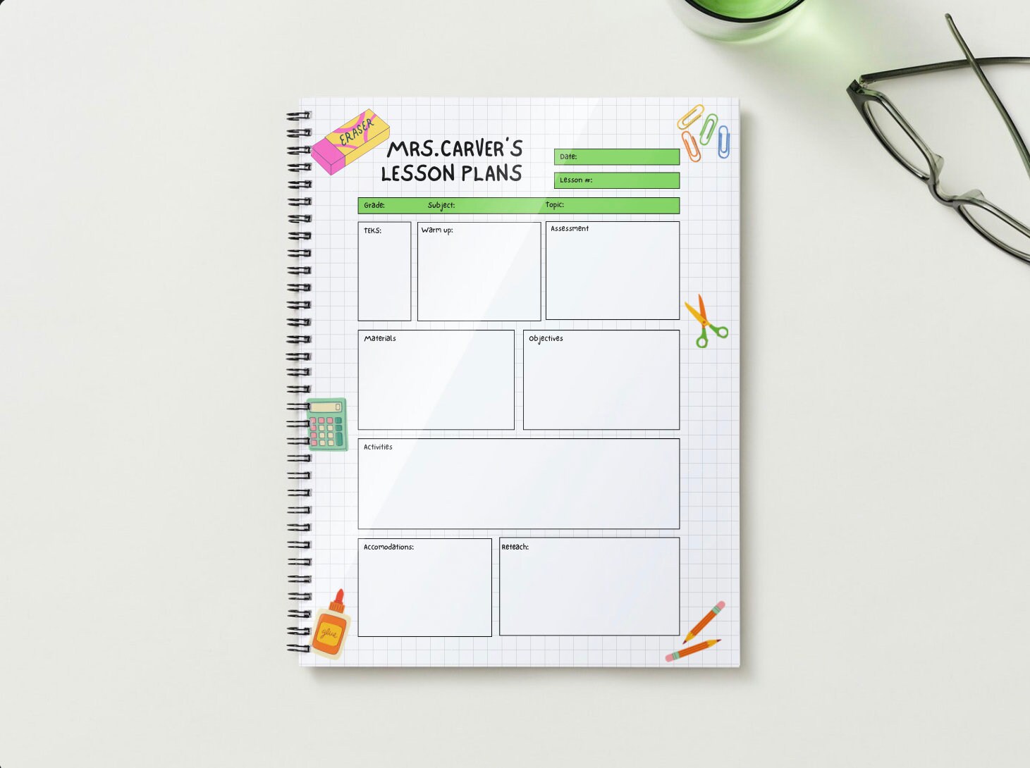 Lesson Planning Book - Etsy