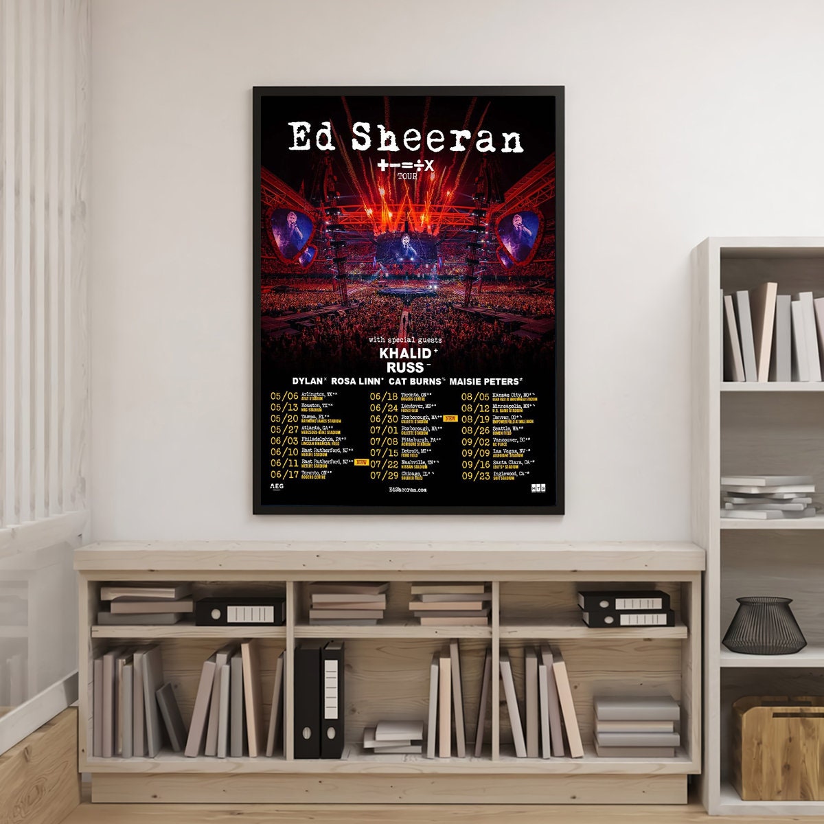 The Mathematics Tour Poster, Mathematics 2023 Tour Poster sold by MATT ...