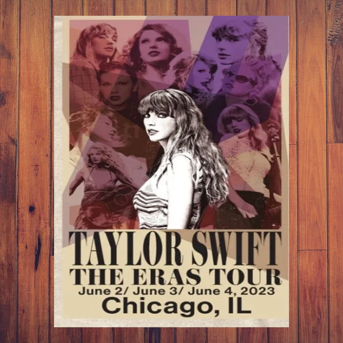 Taylor Eras Tour Chicago Poster, Custom Date and City Eras Tour Poster ...