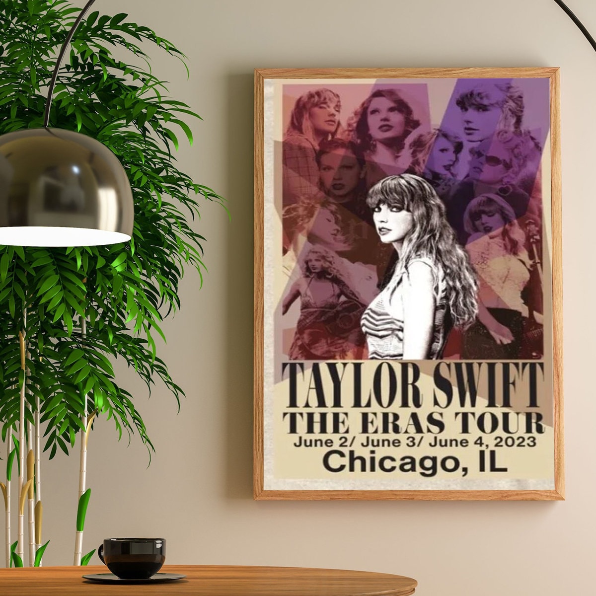 Taylor Eras Tour Chicago Poster, Custom Date and City Eras Tour Poster ...