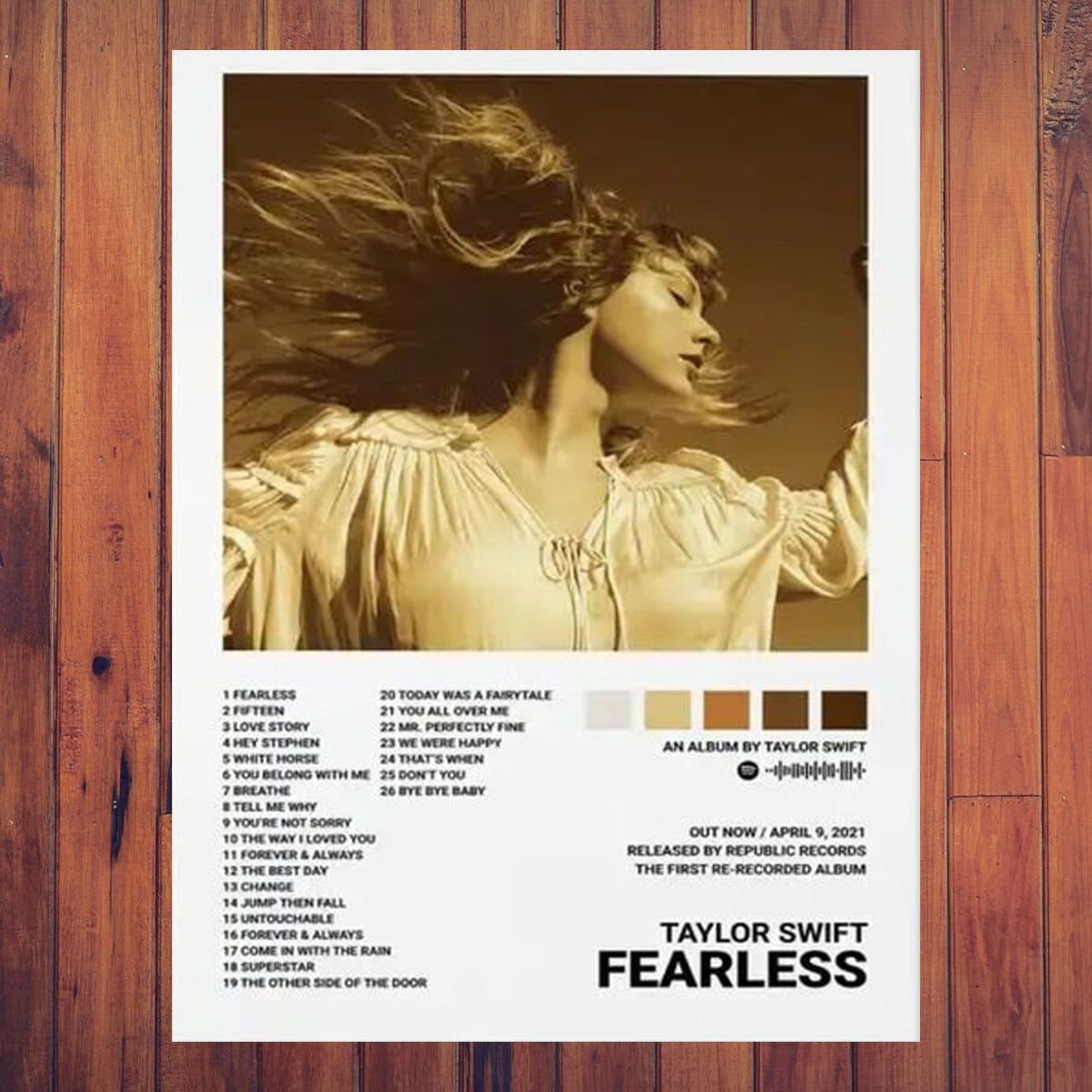 Taylor Fearless Poster, Fearless Album Poster sold by Tangela Smelt ...