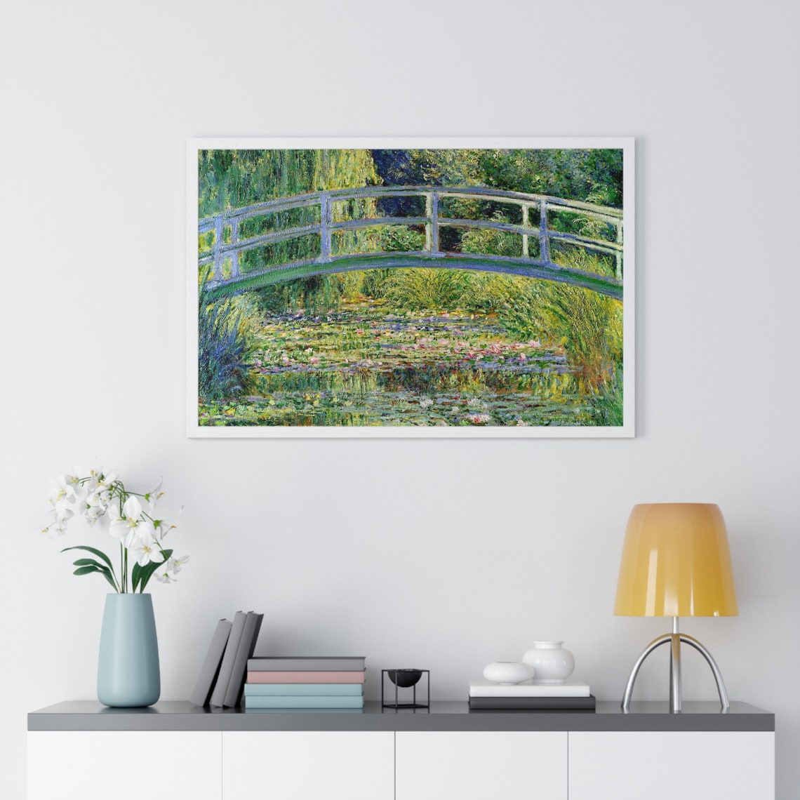 Water Lilies & Bridge Famous Claude Monet Painting. Instant Download ...
