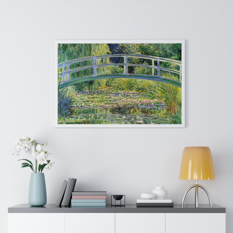 Water Lilies & Bridge Famous Claude Monet Painting. Instant Download ...