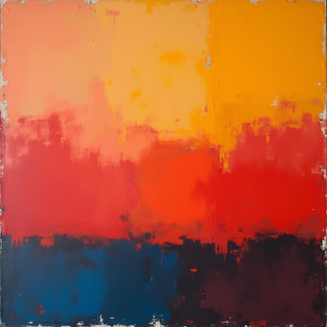 Mark Rothko Inspired Art Print: Minimalist Home Decor (PNG File ...