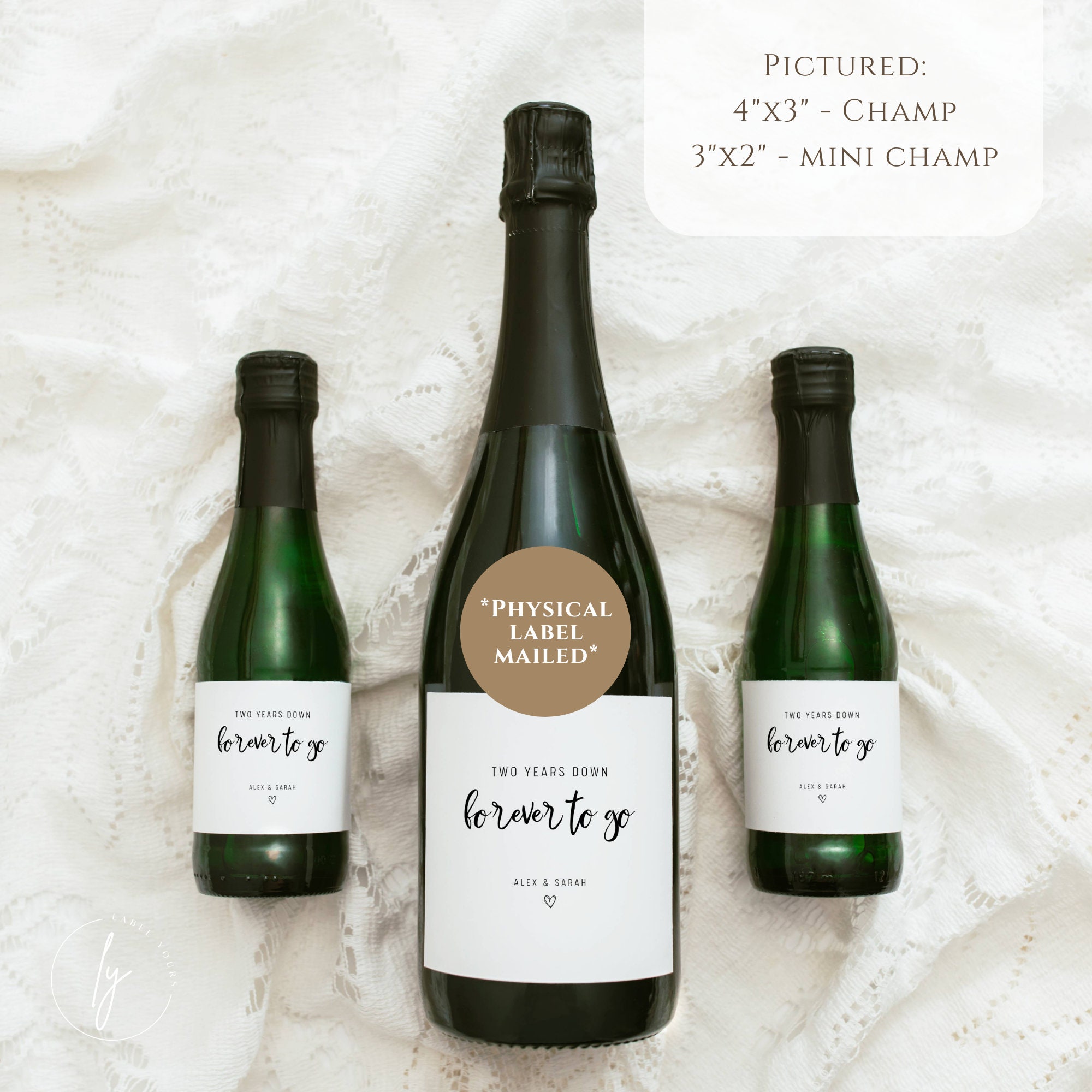 Anniversary Milestone Wine Labels | Wedding Anniversary Gift | Wedding ...