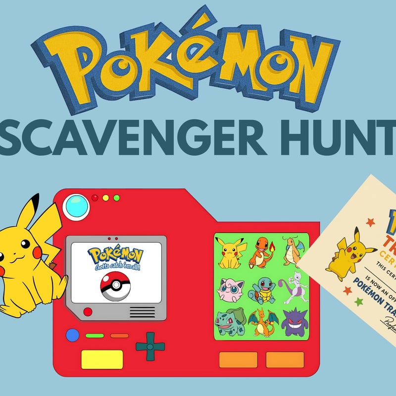 Printable Pokedex for Games - Etsy