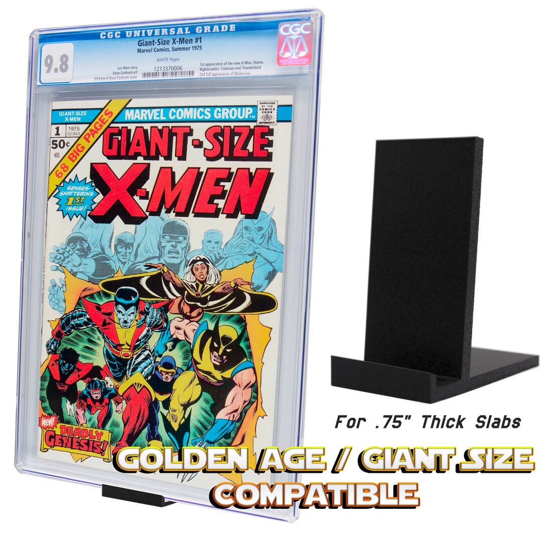 Comic Book Display Stand for GOLDEN Age/giant Size 0.75" Thicker Slab ...
