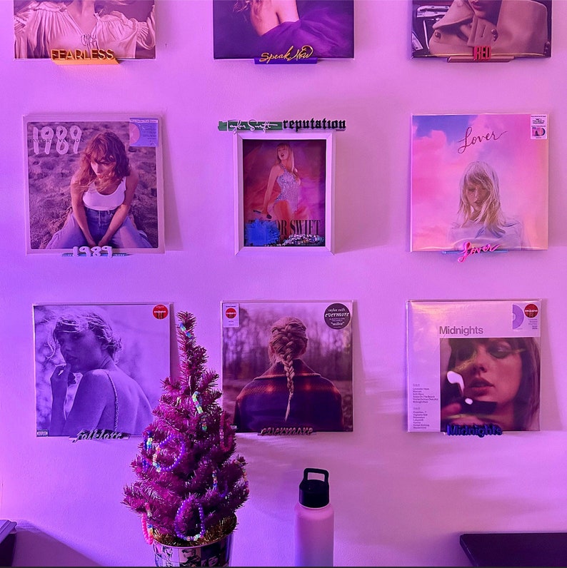 Taylor Swift Vinyl/cd Wall Mount Display Shelf Made in USA Bundle Pack ...