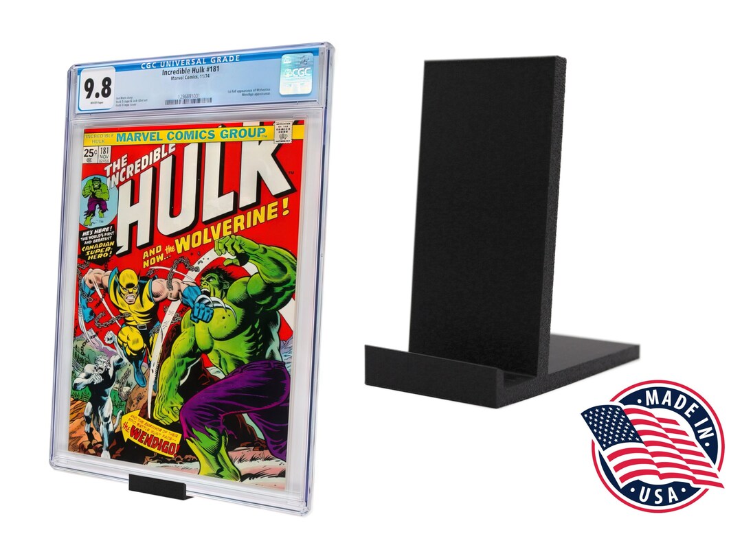 Comic Book Display Stand X3 Great for Graded CGC, CBCS and Non-graded ...