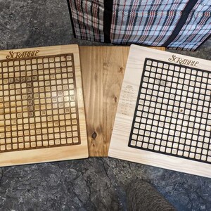 Scrabble Board 20 X 20 Inch laser Engraved Custom Scrabble Board Game ...