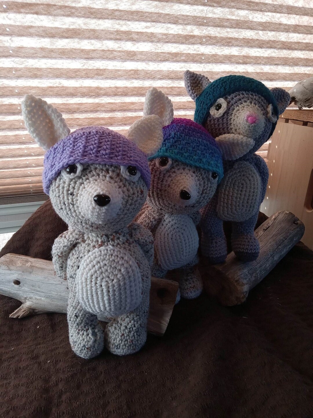 Walter the Squirrel Crochet Plushie Cuddle Buddy the 3 Amigos Plush Toy ...