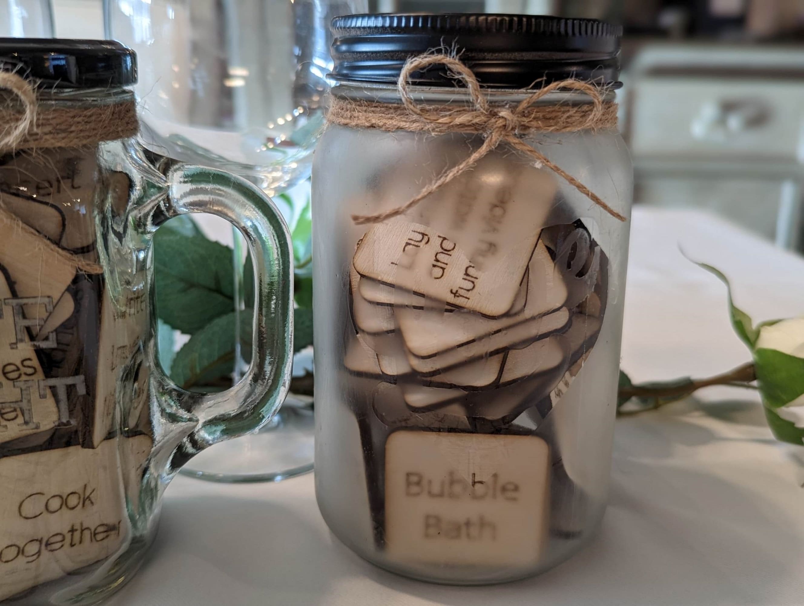 Date Token Jar 40 Wks of Date Night Ideas. Fun Couple's Gift, Valentine ...