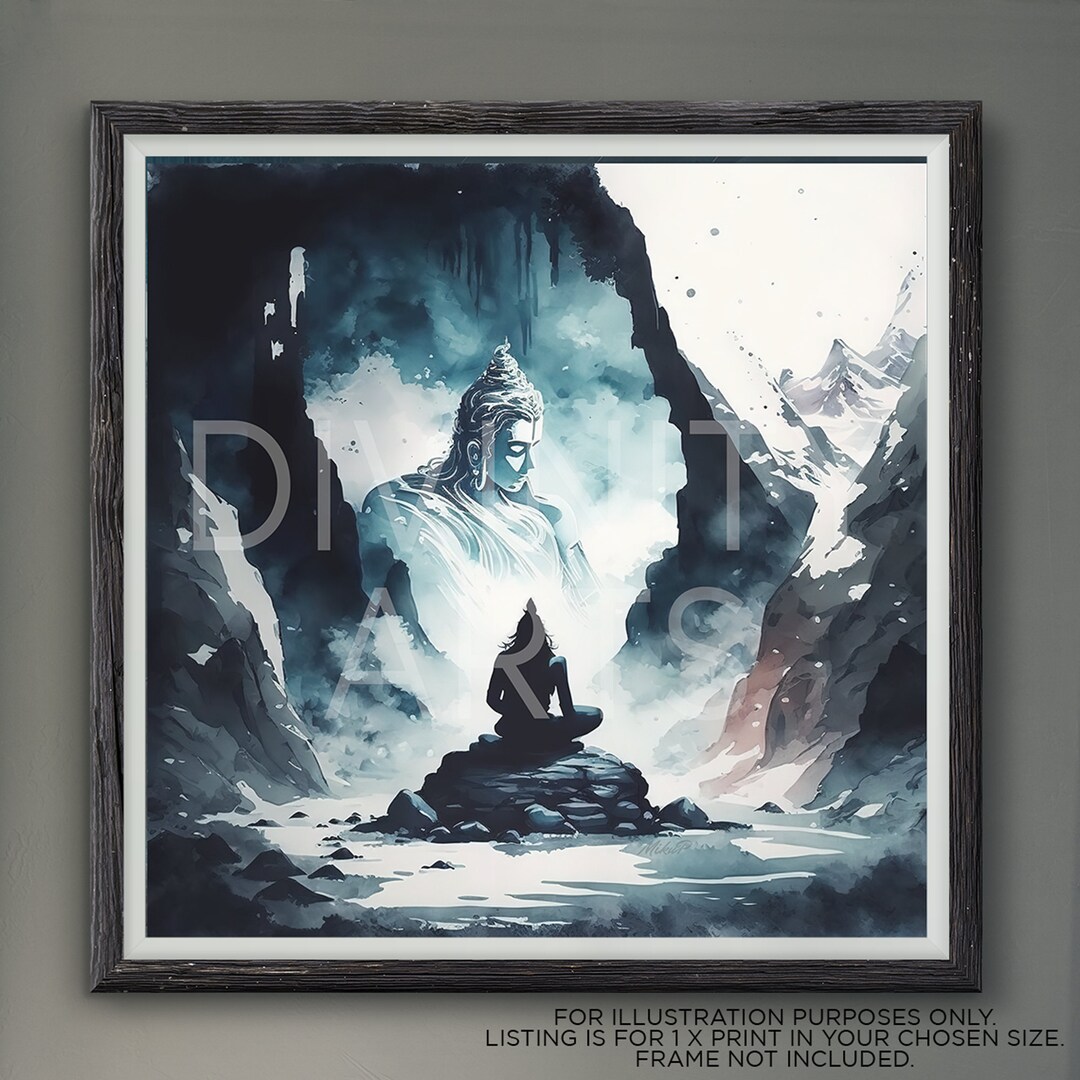Lord Shiva Wall Art Hindu God Shiva Print Shiva Close up - Etsy UK