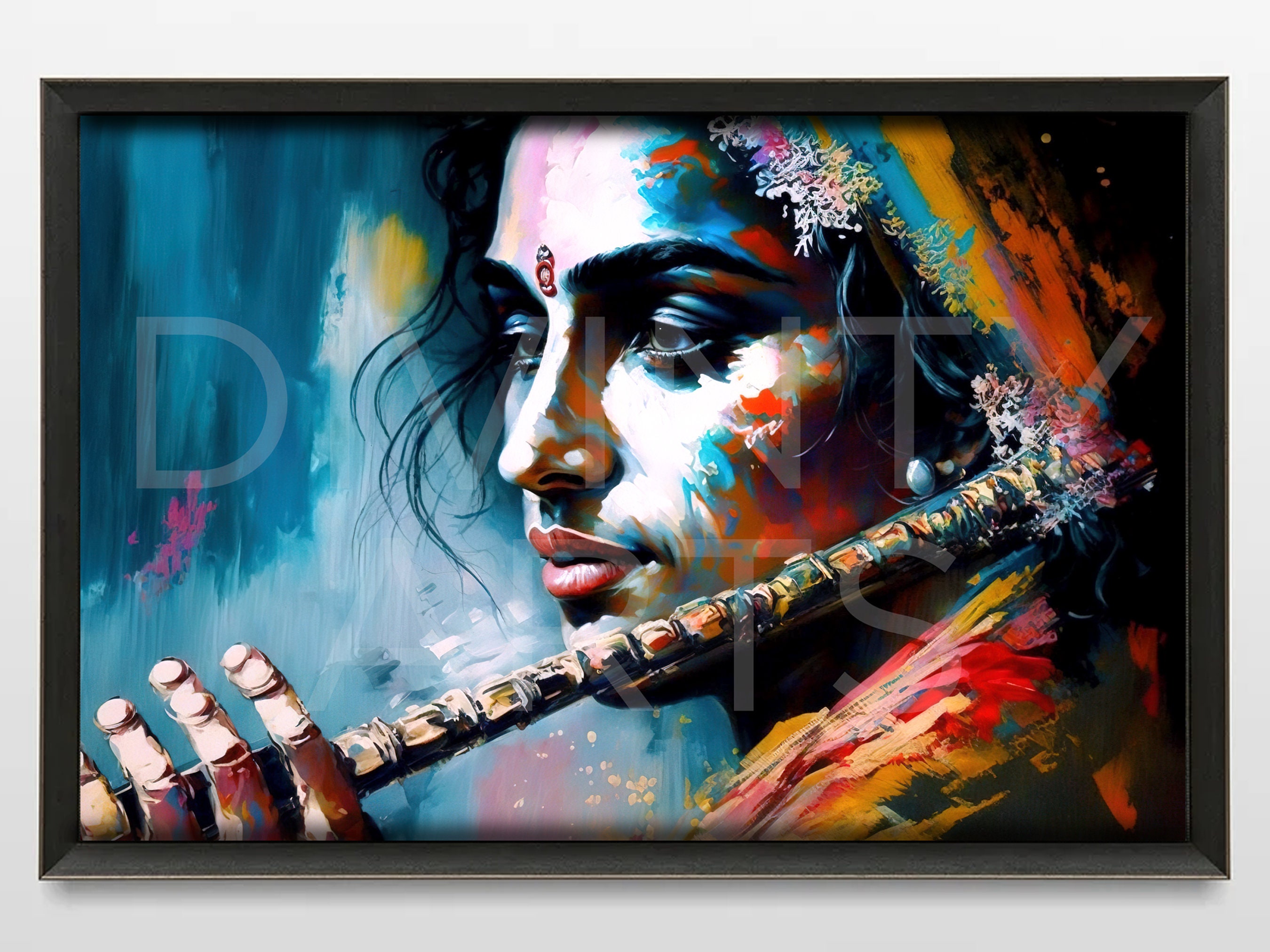 Lord Krishna Art, Lord Krishna Painting, Lord Krishna Wall Art, Home ...