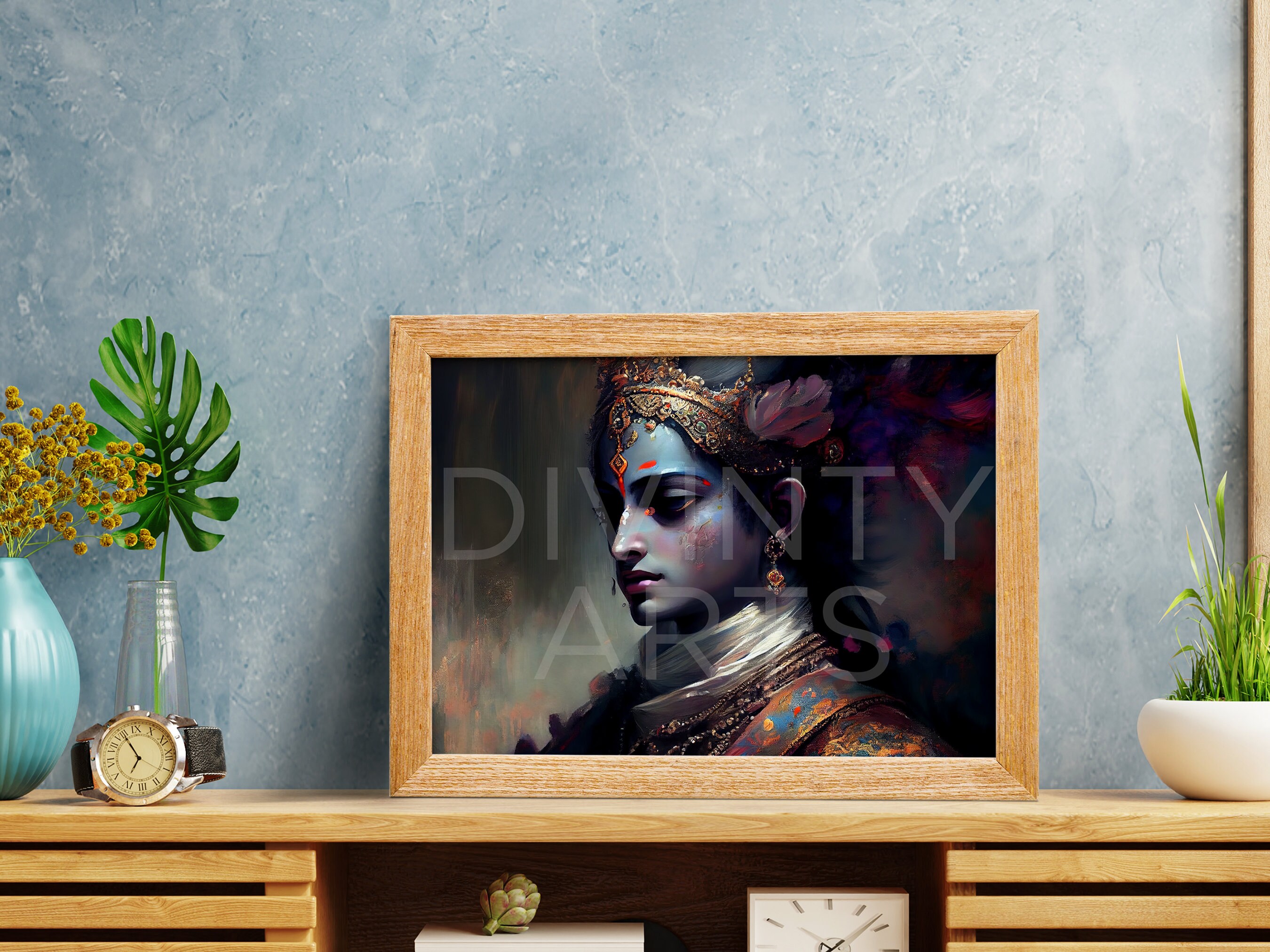 Lord Krishna Art, Lord Krishna Painting, Lord Krishna Wall Art, Home ...