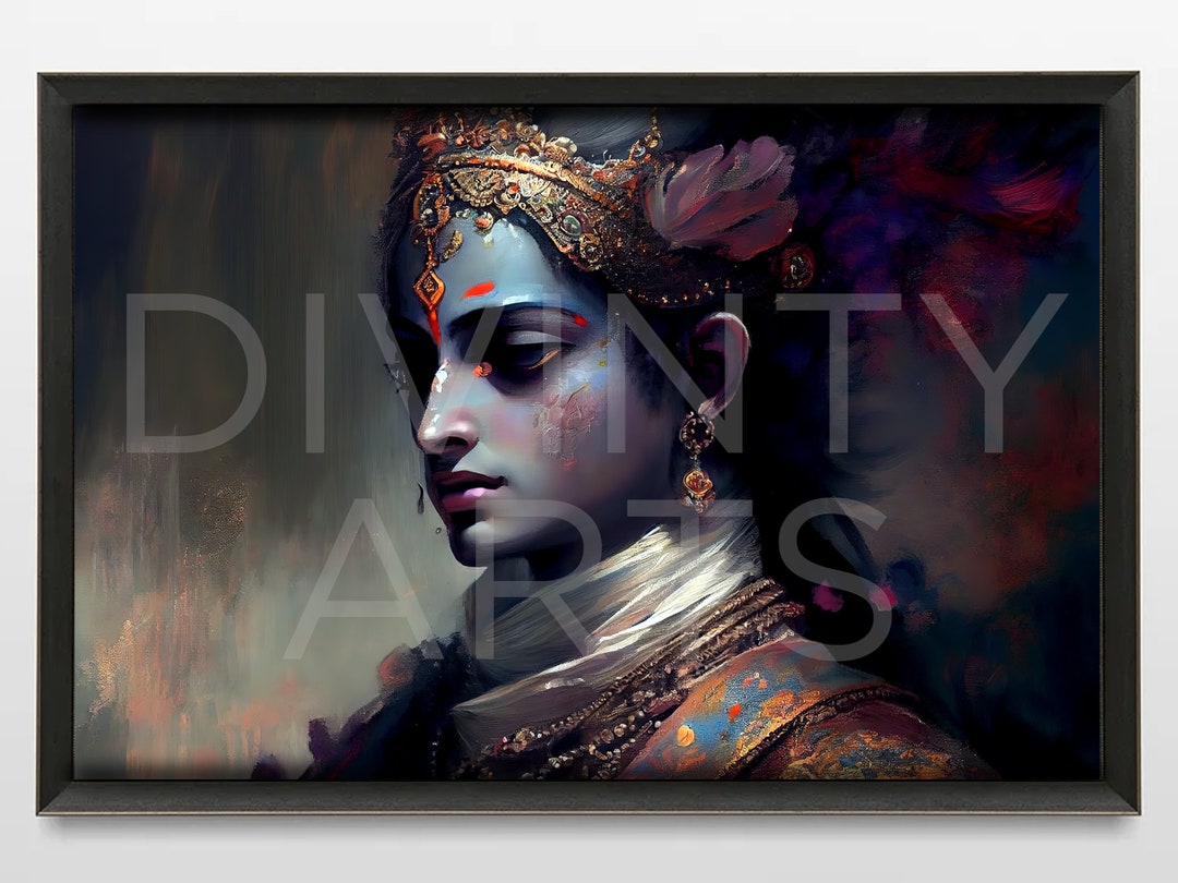 Lord Krishna Art, Lord Krishna Painting, Lord Krishna Wall Art, Home ...