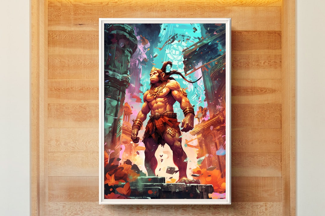 Hanuman Hanuman Art Print Lord Hanuman Art Hanuman - Etsy