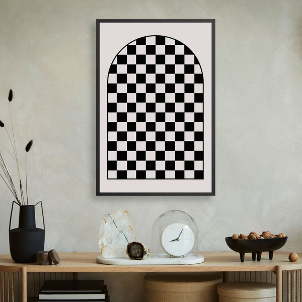 Arch Checkered Print - Etsy