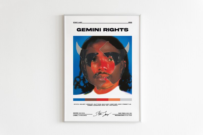 STEVE LACY Poster Art gemini Rights Album Music Wall Decor - Etsy