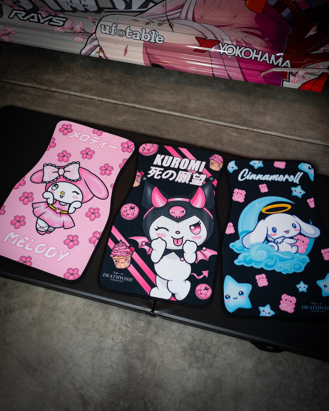Kitty Anime Car Mats: Universal Fit Floor Mats, Pair Front Two, High ...
