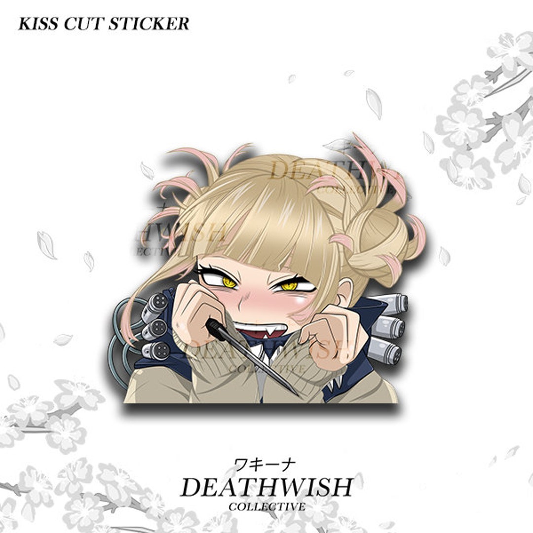 Anime Girl Peeker Sticker Anime Car Decal Anime Peeker Anime Car ...