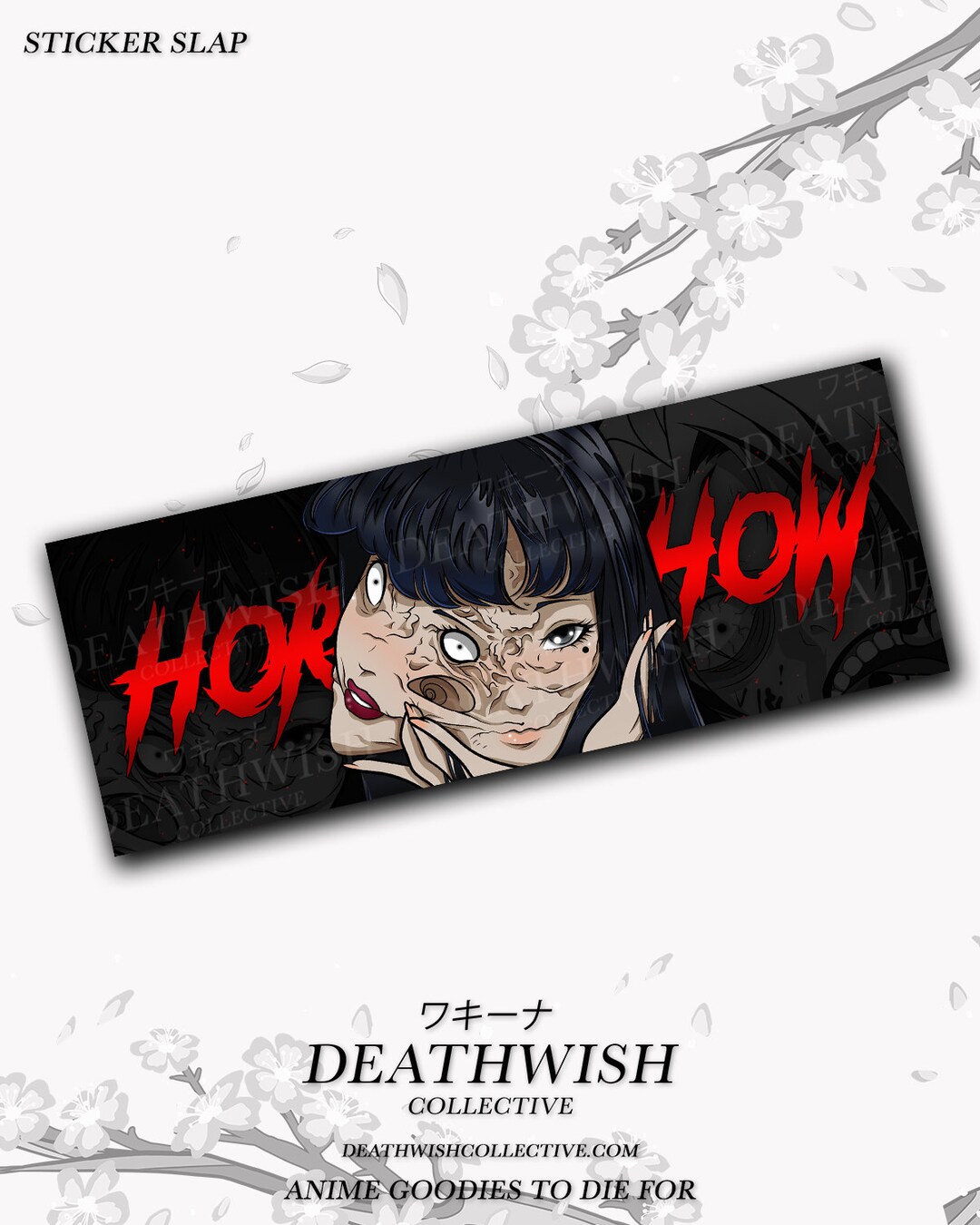 Goth "horror Show" Style Anime Sticker Slap - Car Accessories - Vinyl ...