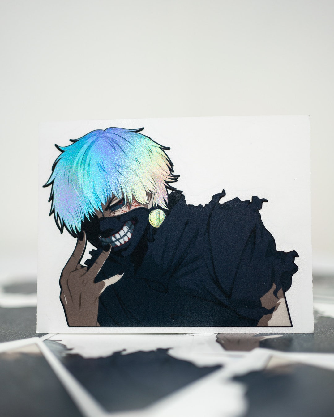 Ghoul Spot Holographic Sticker - Anime Universal Sticker - Peeker Decal ...