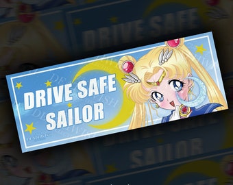 Anime Drive Safe Sticker Slap JDM Vinyl Decal Anime Car - Etsy