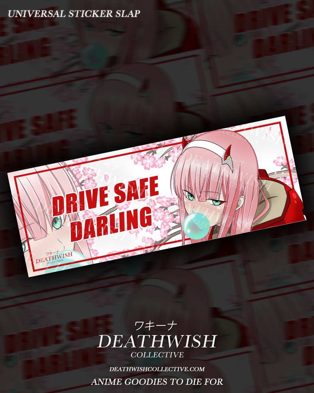 Darling Drive Safe Sticker Slap JDM Vinyl Decal Anime Car - Etsy