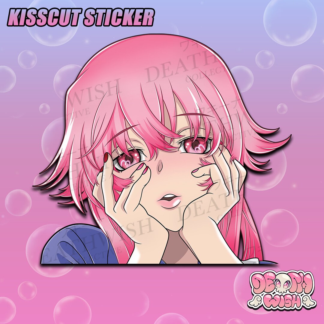 Girlfriend Anime Peeker Sticker Cute - Car Accessories - Vinyl Decal - Etsy
