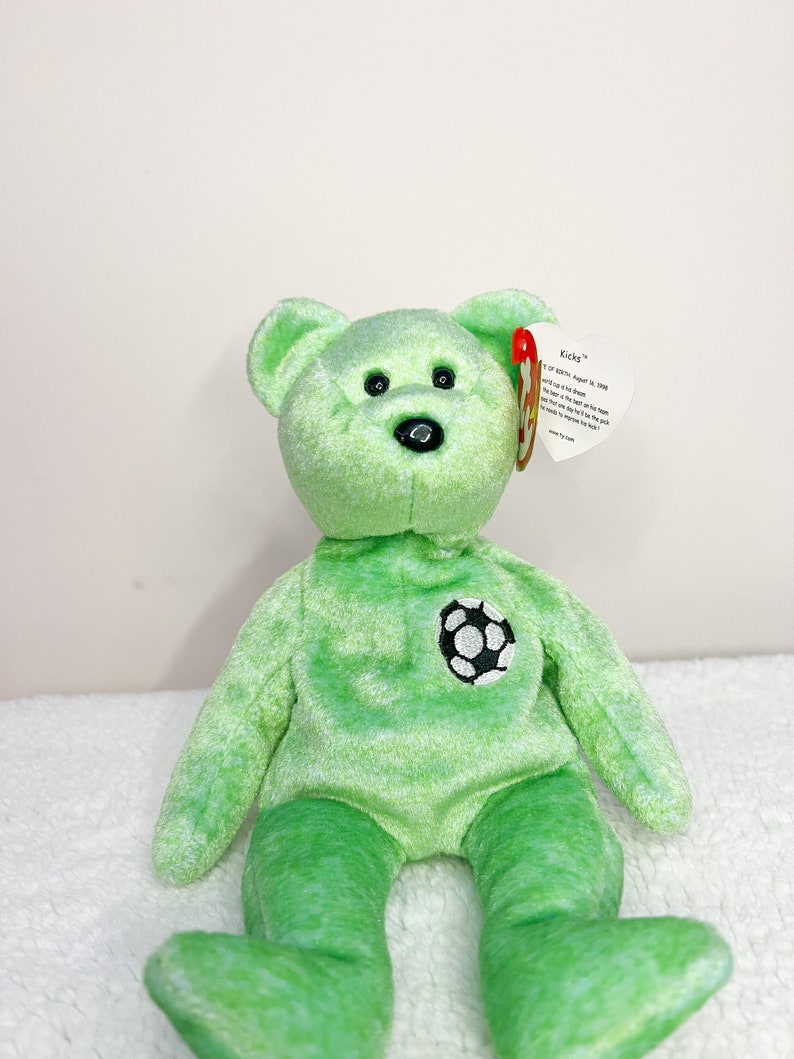 1998 “kicks” the First Bear to Represent a Beanie Baby Sport! RARE ...