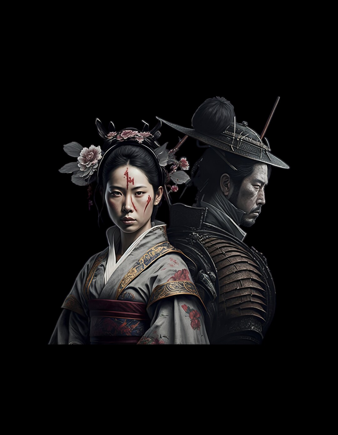 Geisha and Samurai. Geisha. Samurai Geisha. Geisha Warrior. Geisha Art ...