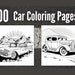 100 Car Coloring Pages, Coloring Pages for Kids & Adult, Coloring Book ...