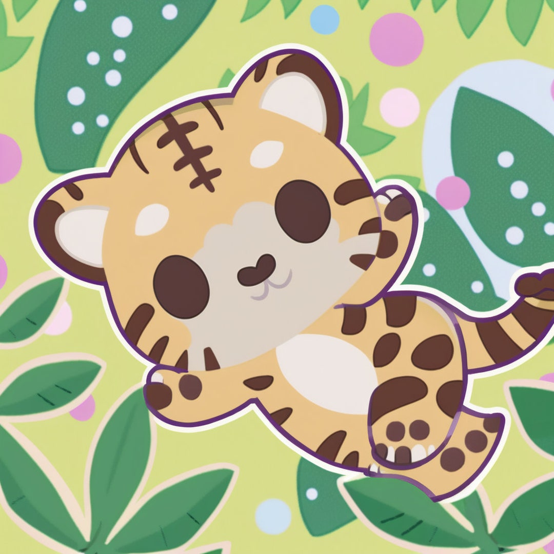 Jungle Theme Bundle, Animal, Print Set of 4, Baby Animal Wall Art, AI ...