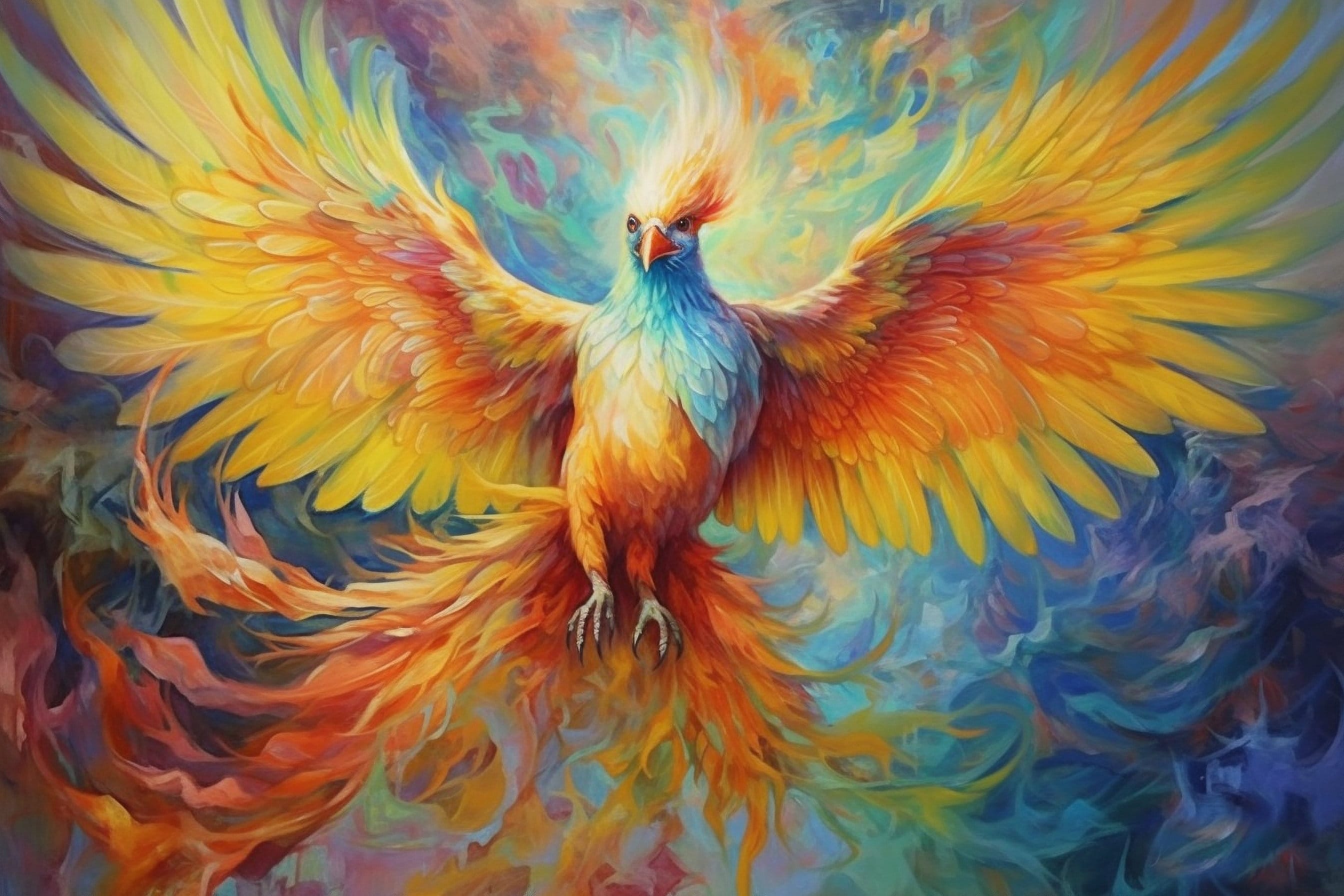 Bird of Fire, Firebird, Folklore, Wallart, Wall Decor, Chinese ...