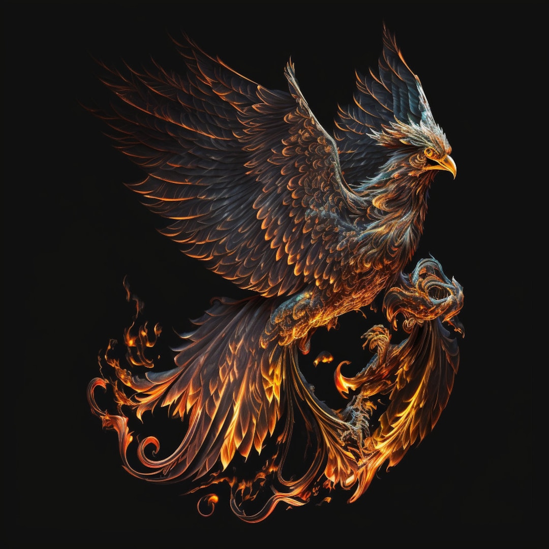 Bird of Fire, Firebird, Folklore, Wallart, Wall Decor, Chinese ...