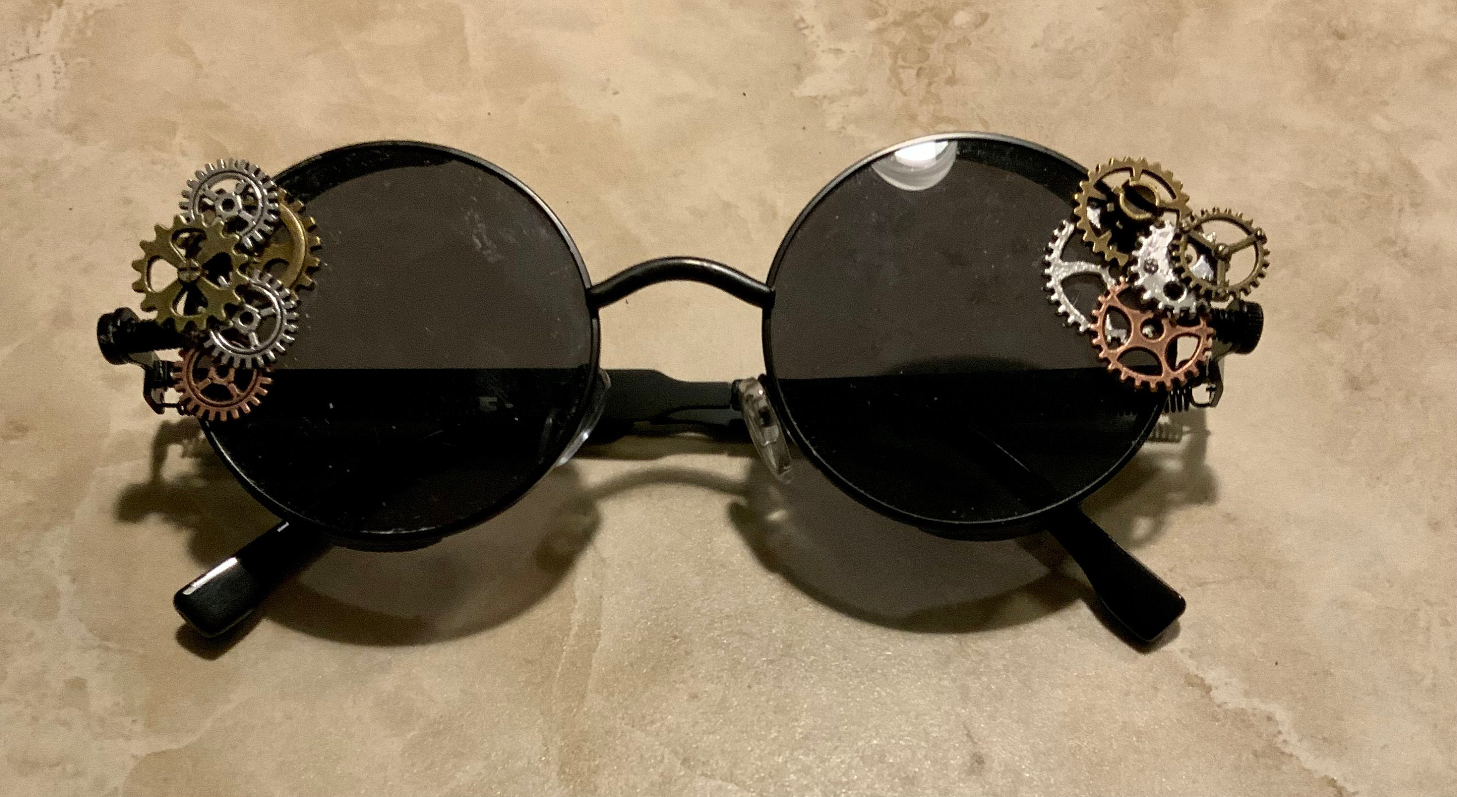 Coolest Retro Steampunk Sunglasses Four Colors, Great Price - Etsy